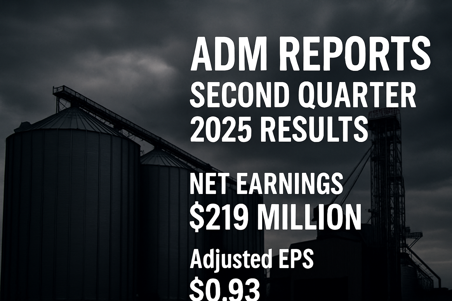 ADM Q2 Earnings: EPS $0.93, Tightens 2025 Guidance to $4.00 | ADM Stock News