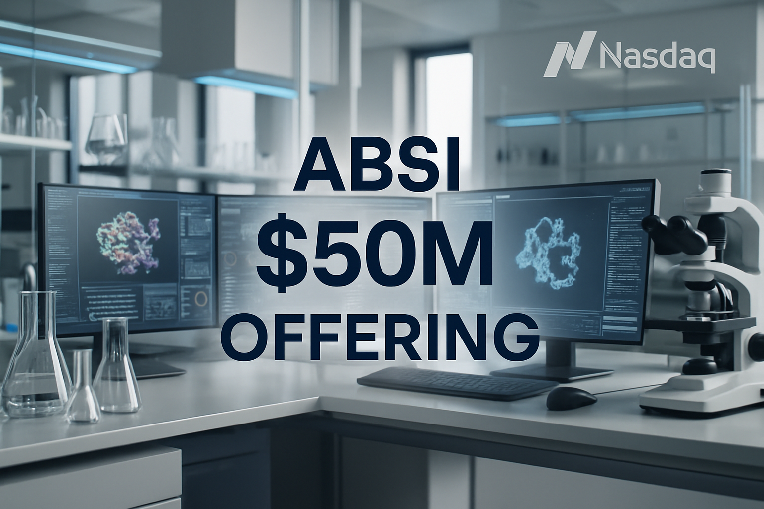 AI Biotech Absci Launches $50M Common Stock Offering | ABSI Stock News