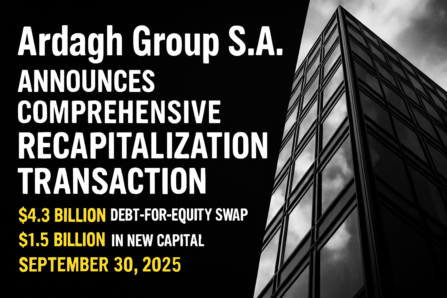 Ardagh Group Cuts $4.3B Debt in Major Recapitalization Deal | AMBP ...
