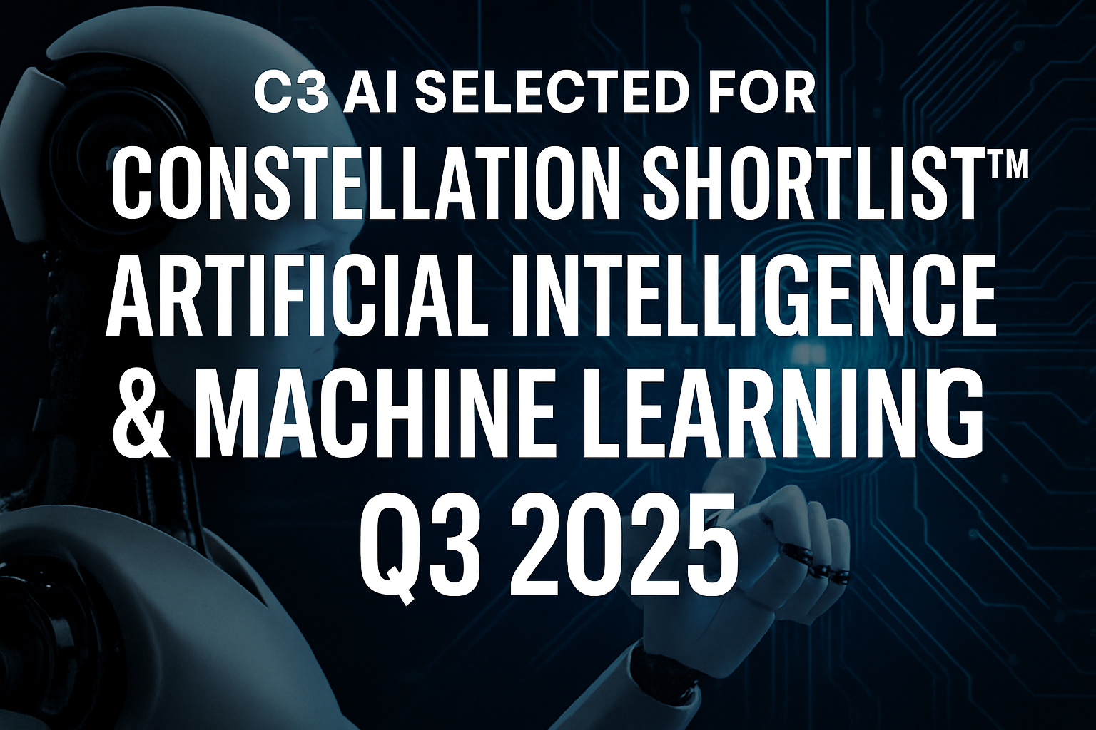 Enterprise AI Firm C3 AI Named to Constellation's Top AI Platform List | AI Stock News