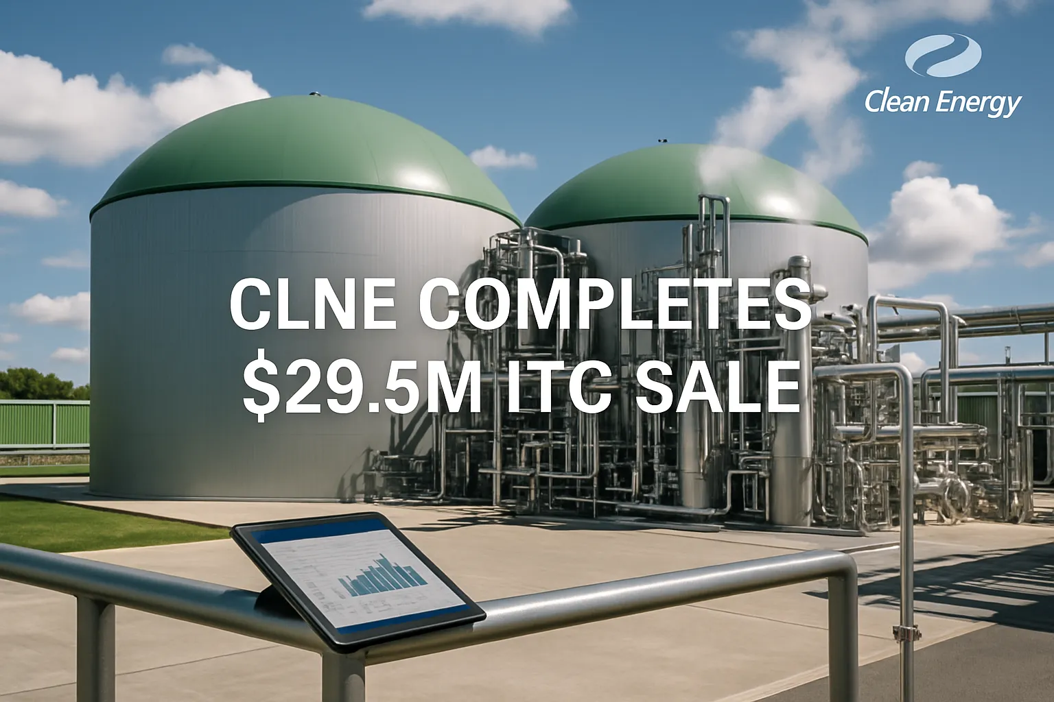 Clean Energy Completes $29.5M Tax Credit Sale from RNG Projects | CLNE ...