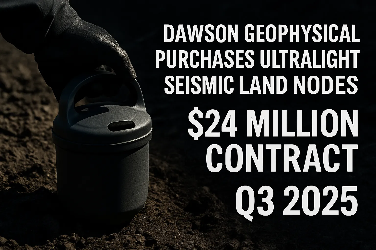 $24M Contract: Dawson Geophysical Buys Geospace Pioneer Seismic Nodes ...