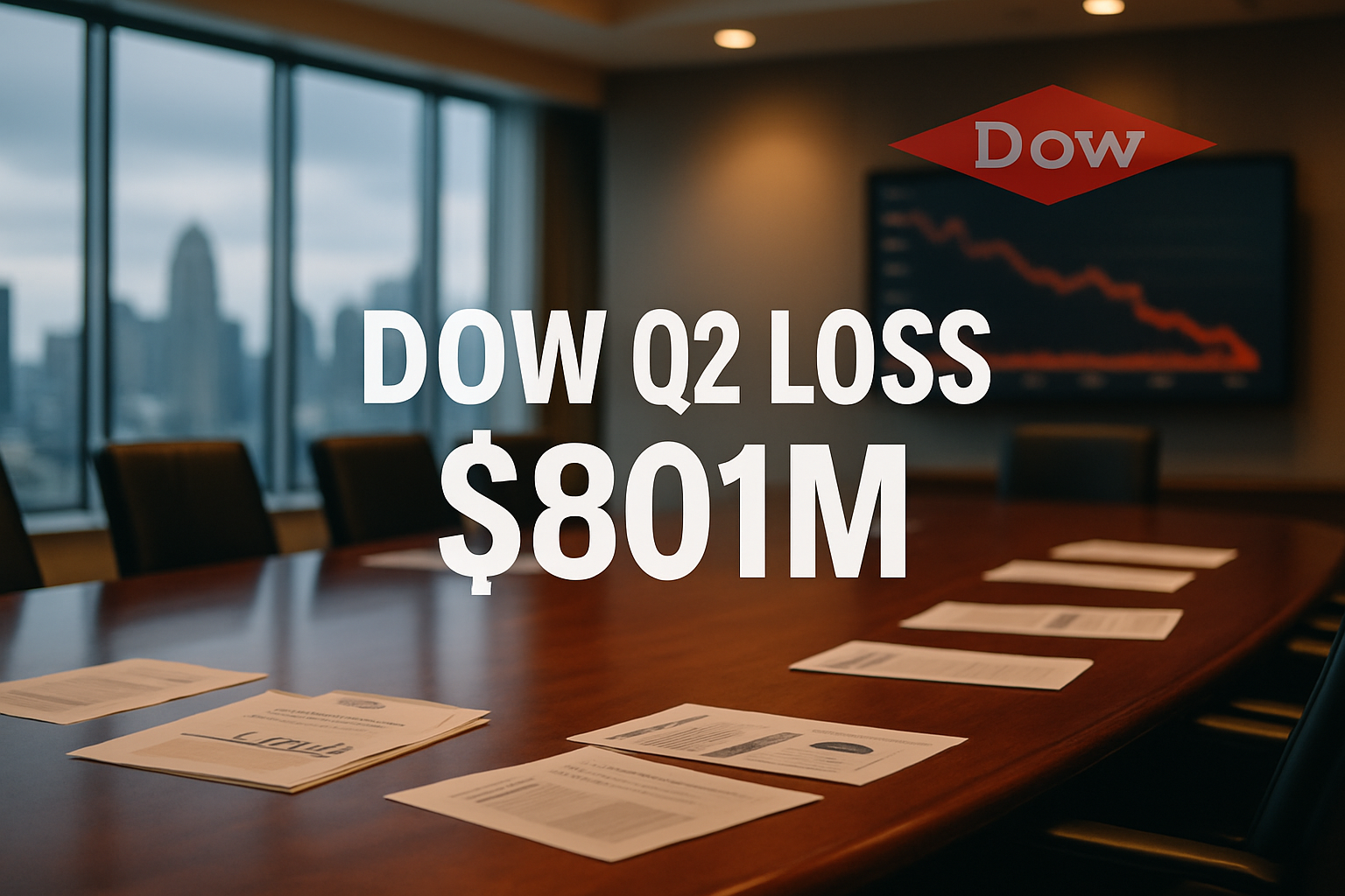 Dow Reports $801M Q2 Loss, Adjusts Dividend Amid Industry Pressures | DOW Stock News