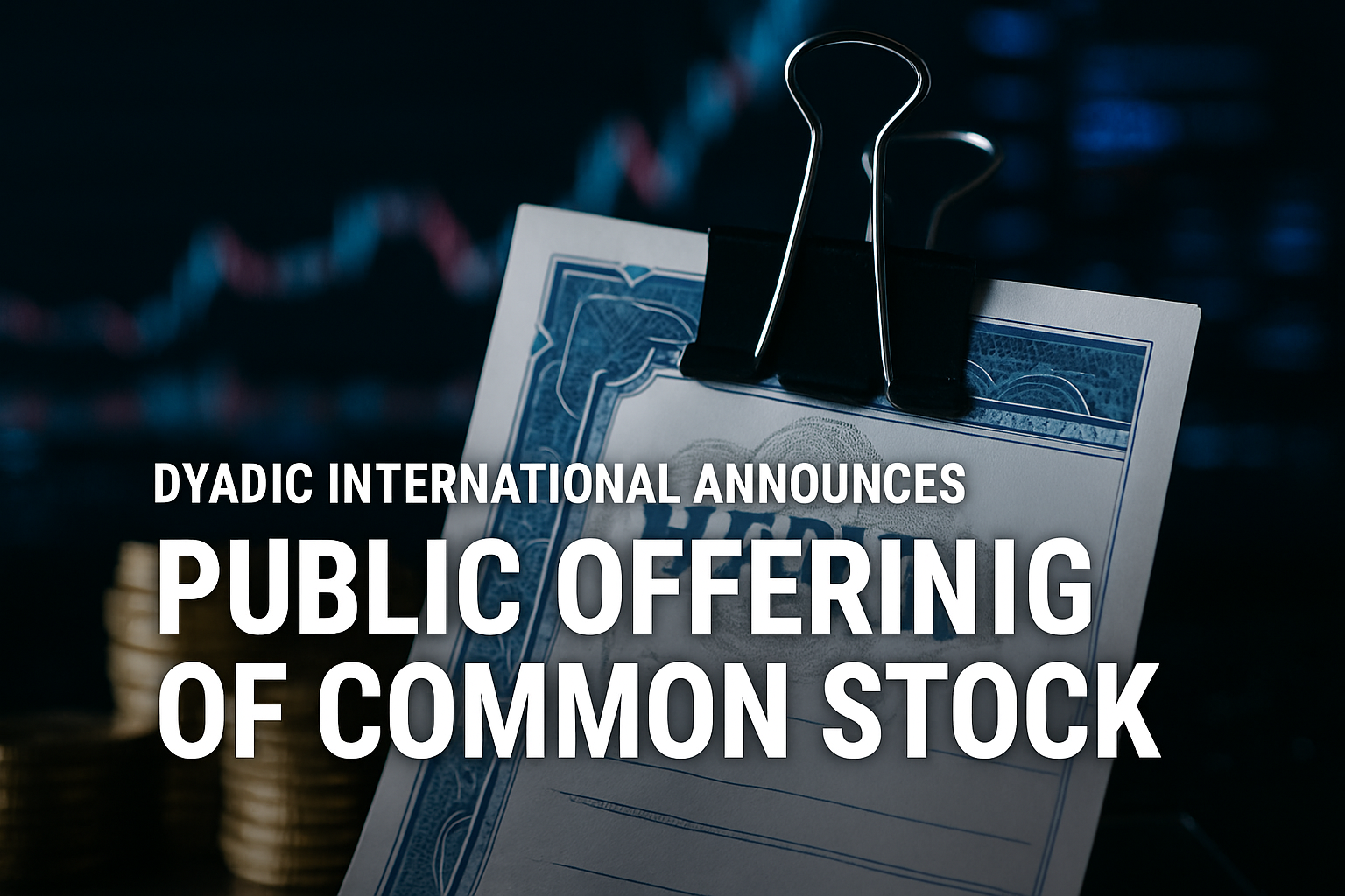 Dyadic Launches Public Stock Offering to Fund Biotech Expansion | DYAI ...