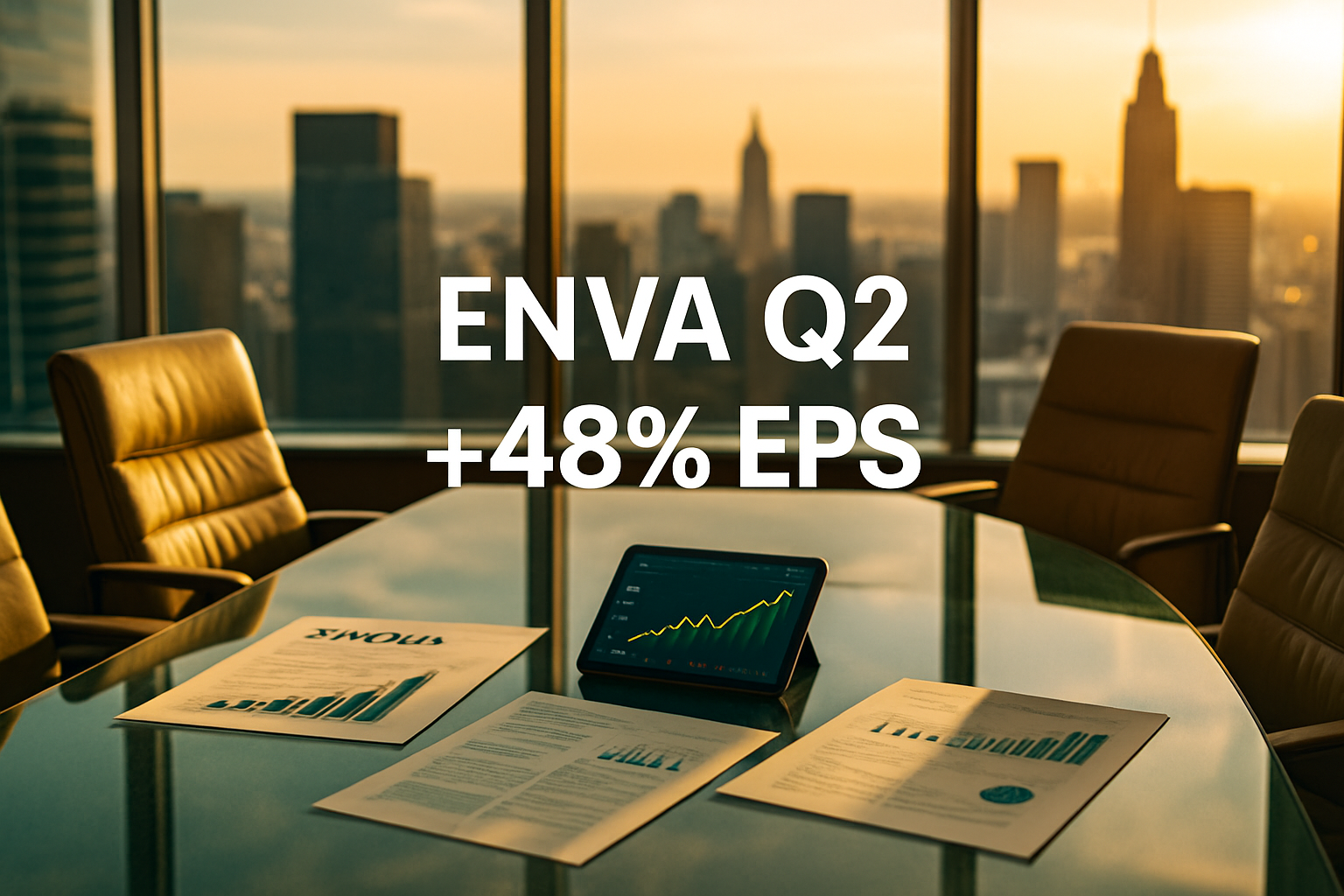 Enova Q2 Earnings: EPS Surges 48% as CEO Succession Plan Unveiled | ENVA Stock News