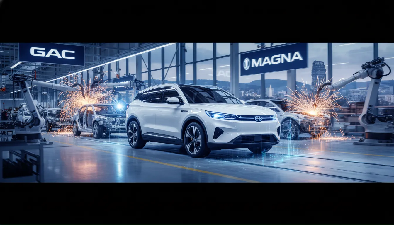 GAC, Magna Launch European EV Assembly for AION V SUV | MGA Stock News