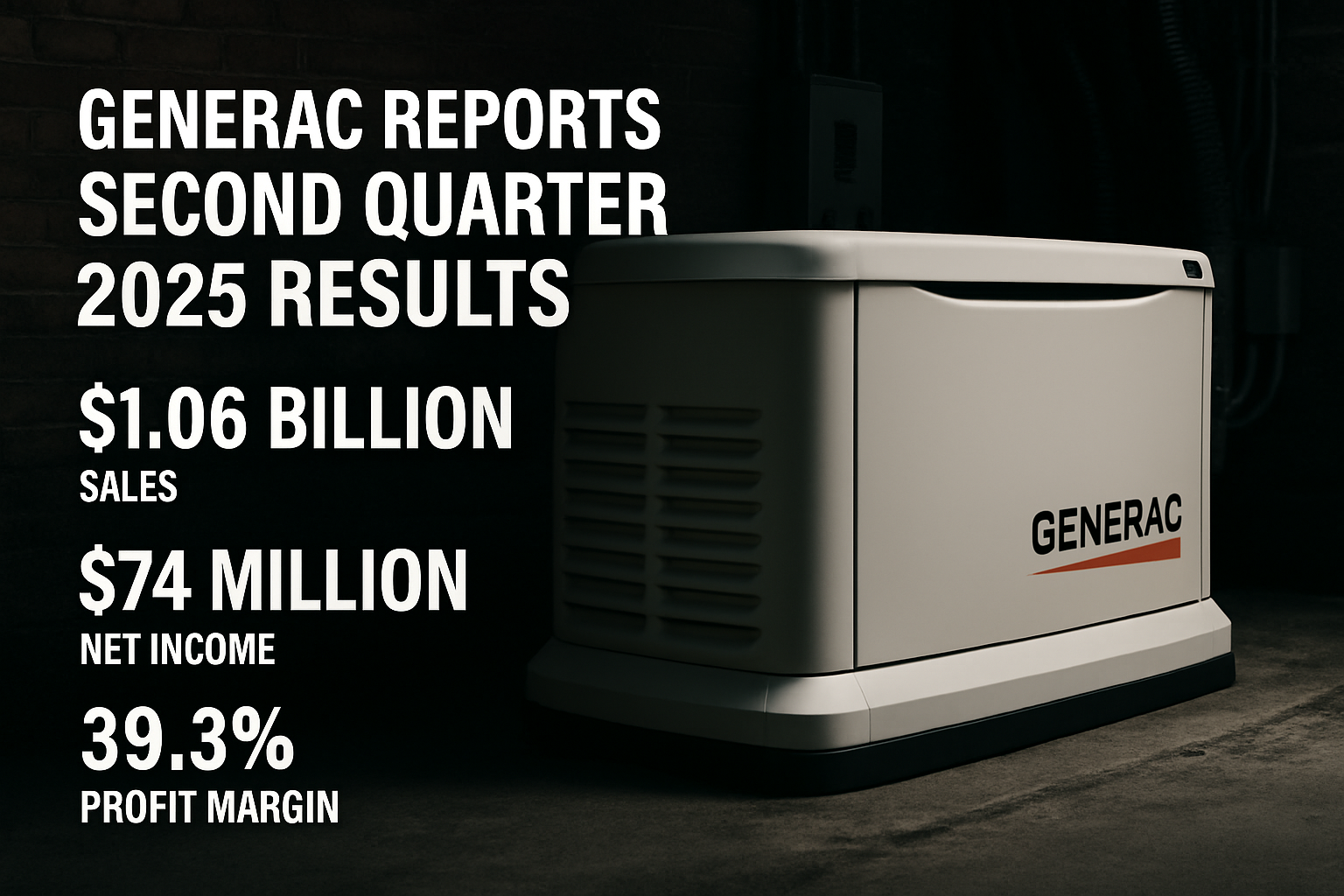 Generac Q2 Earnings Beat: Sales Jump 6%, Raises 2025 Margin Outlook ...
