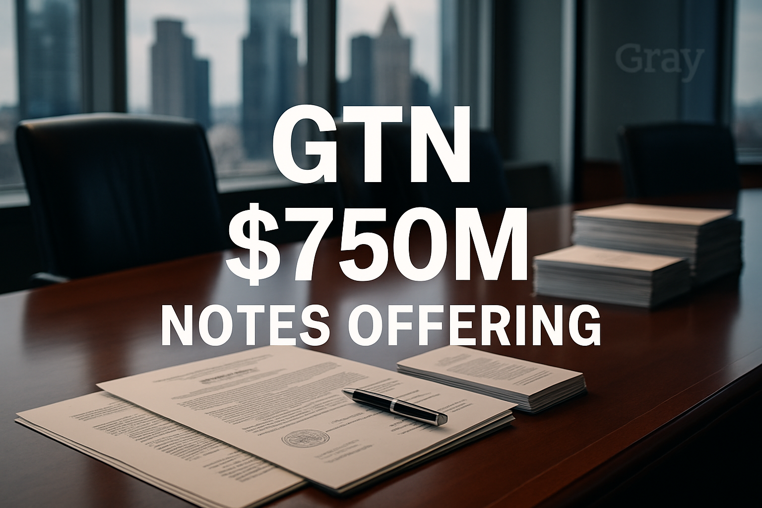 Gray Media Launches $750M Senior Notes Offering to Refinance Debt | GTN ...