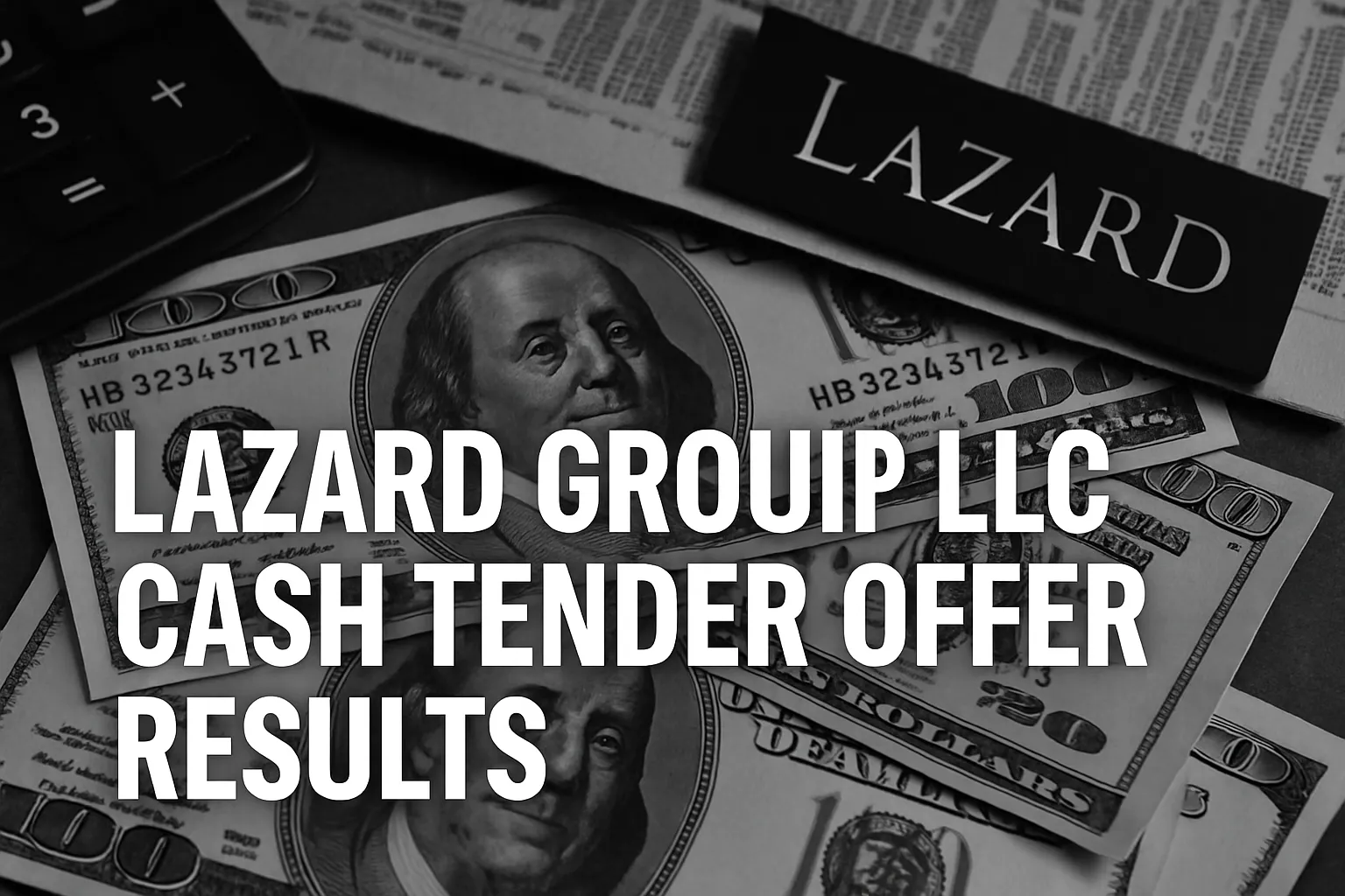 Lazard Completes $203M Senior Notes Tender Offer at $991.89 per $1000 ...