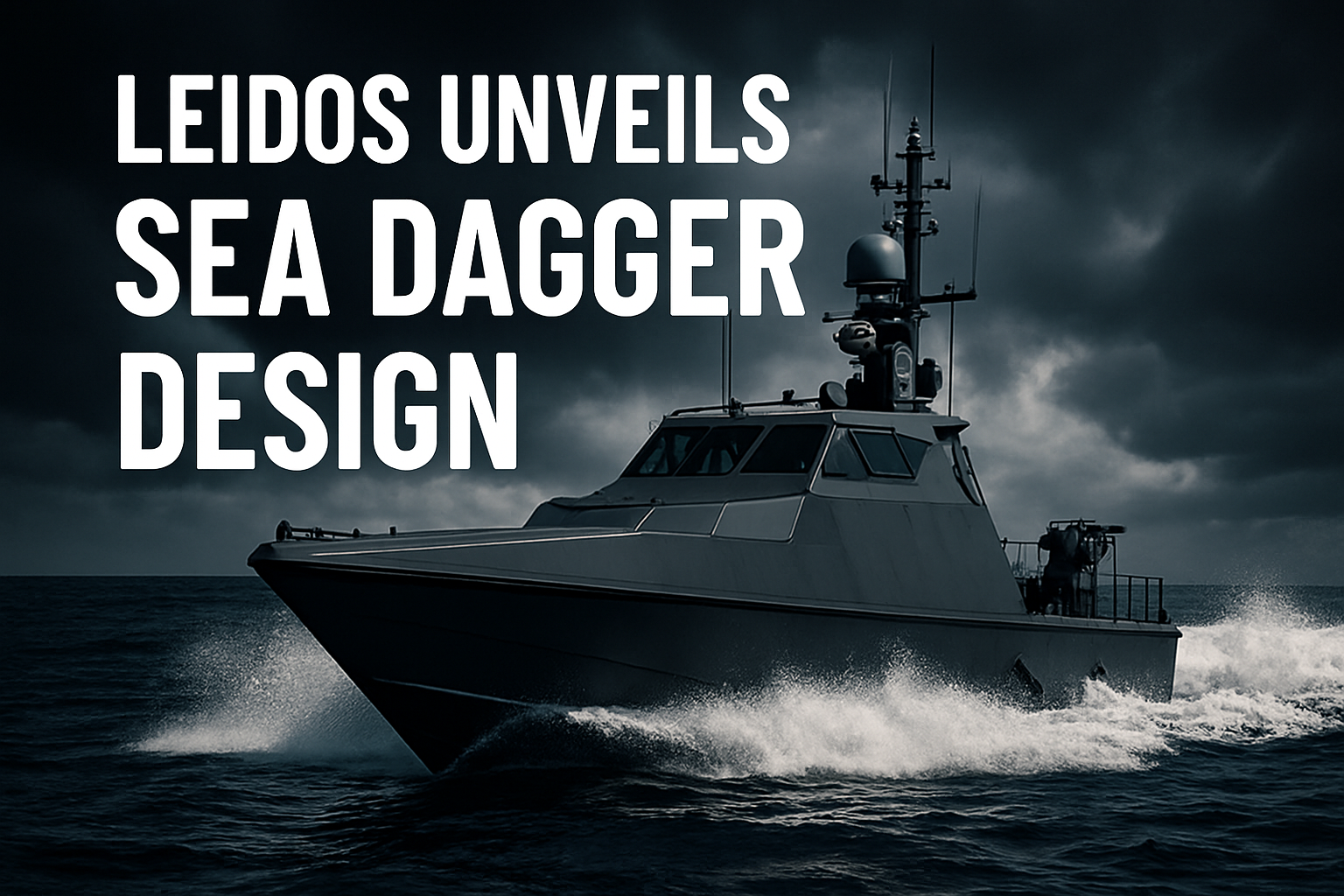 Leidos Unveils Sea Dagger Autonomous Combat Craft for Royal Navy | LDOS ...