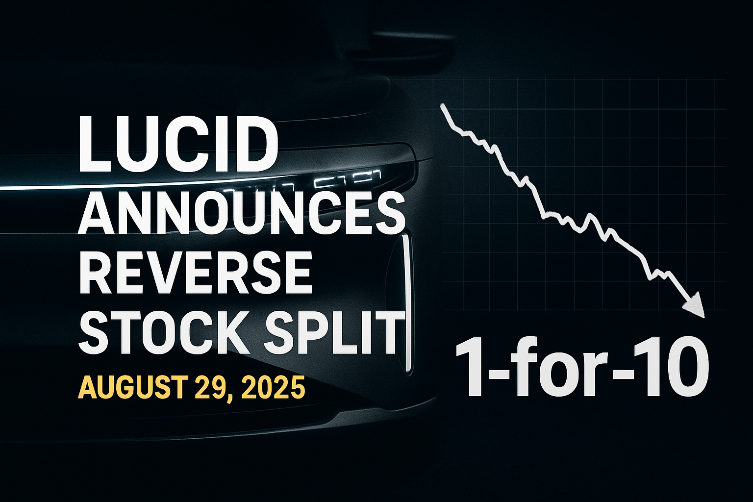 Lucid Announces 1-for-10 Reverse Stock Split, Effective Sept 2 | LCID ...