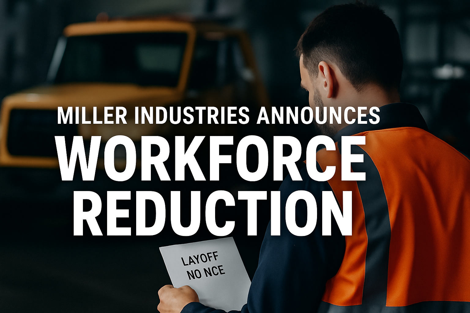 Towing Equipment Maker Miller Industries Cuts 150 Jobs Amid Market Slowdown | MLR Stock News