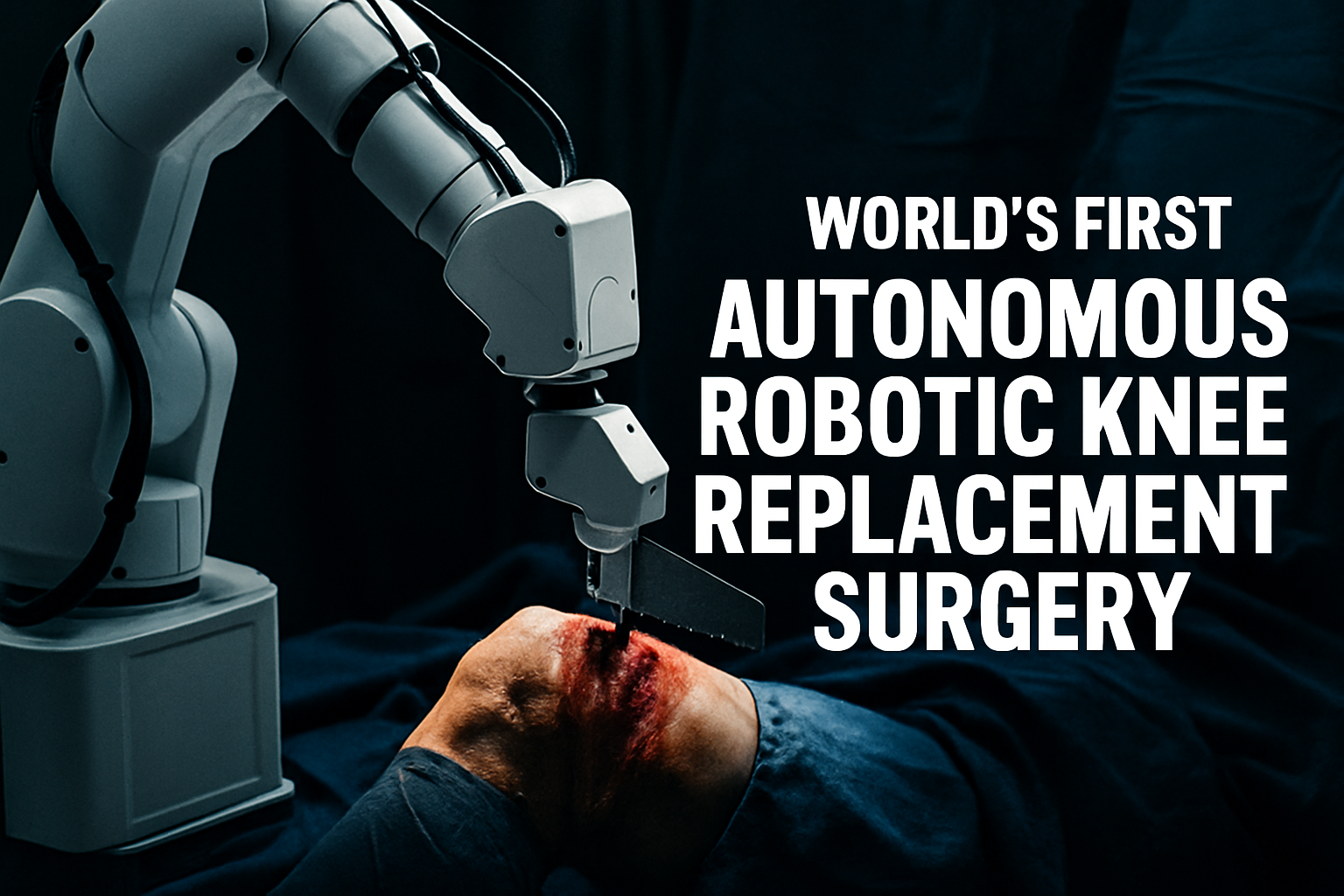World's First Autonomous Robotic Knee Surgery Successfully Completed ...