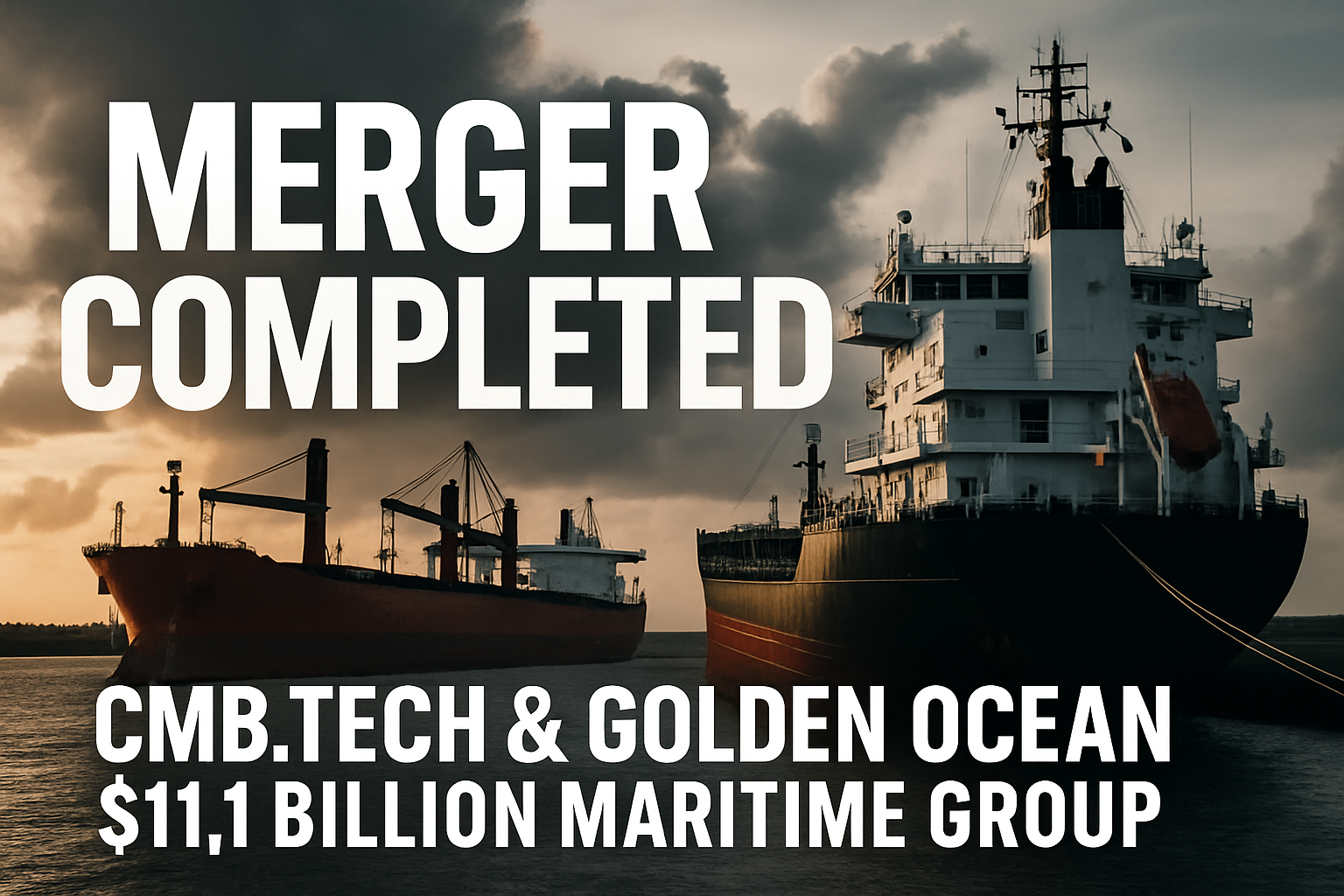 CMB.TECH Completes $11.1B Merger with Golden Ocean | CMBT Stock News