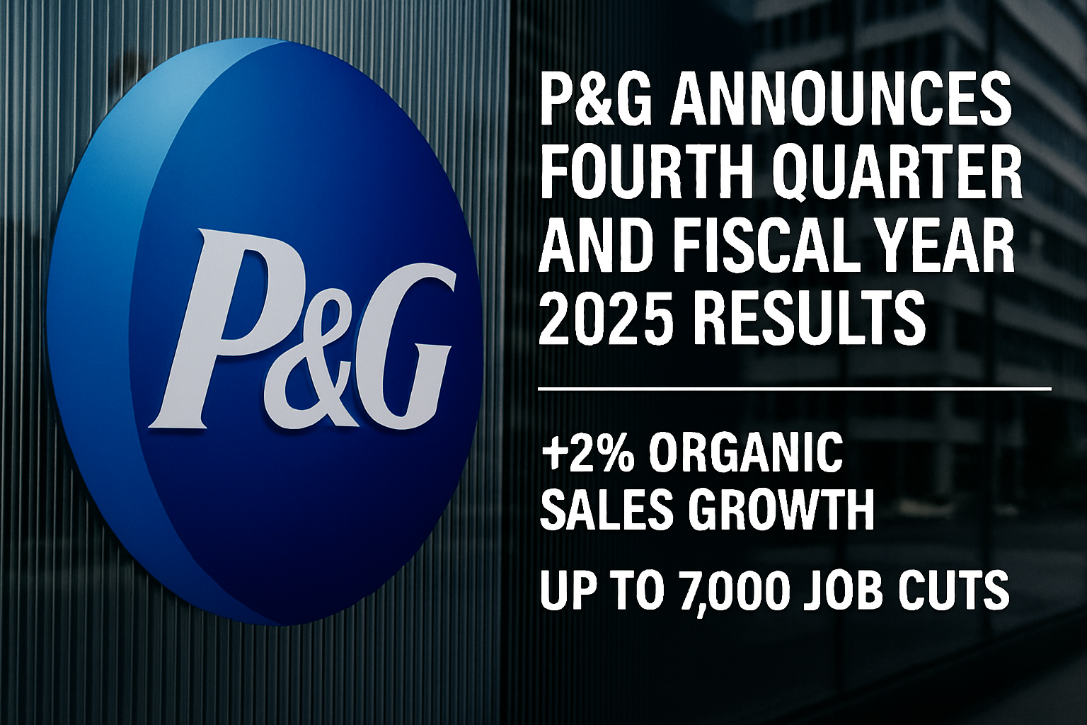 P&G Q4 Earnings: EPS Jumps 17%, Plans 7,000 Job Cuts in Major ...