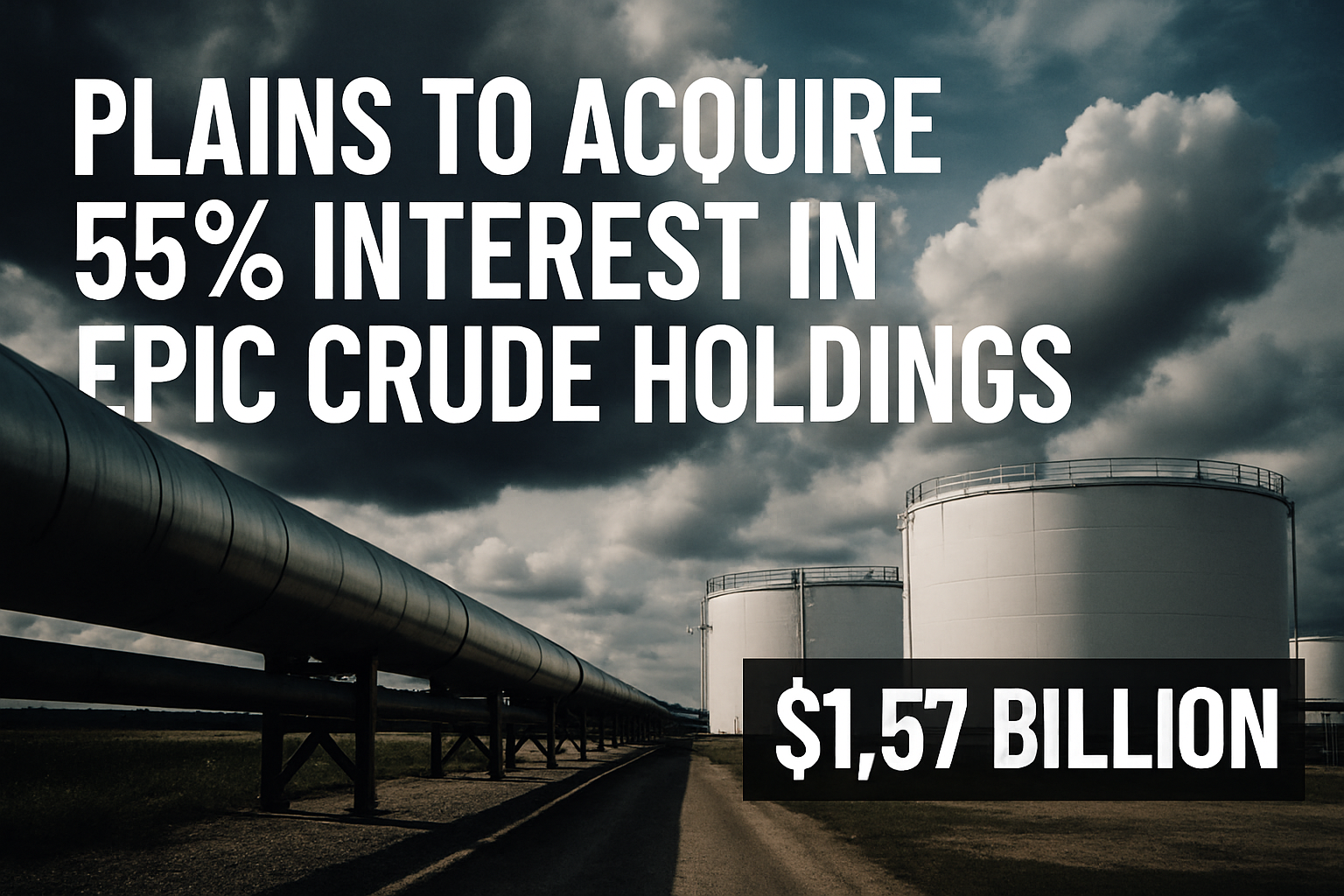 Plains to Acquire 55% of EPIC Crude Pipeline for $1.57B | PAA Stock News