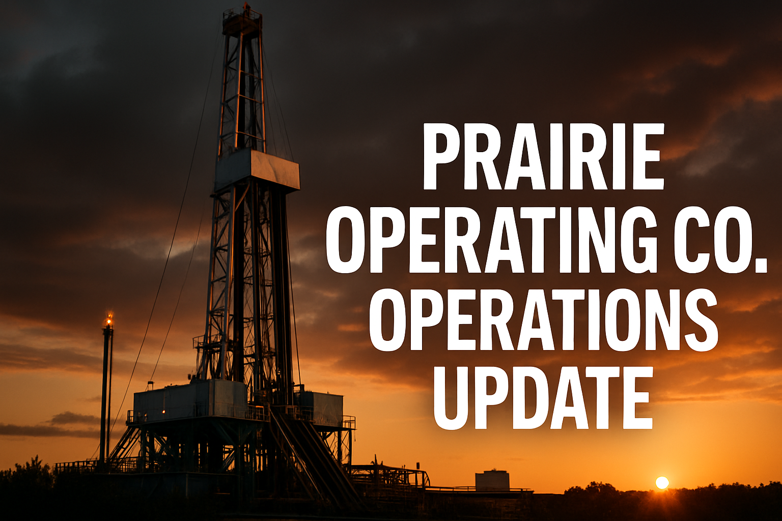 Prairie Operating Reports 525 BOEPD IP30 from Opal/Coalbank Wells ...