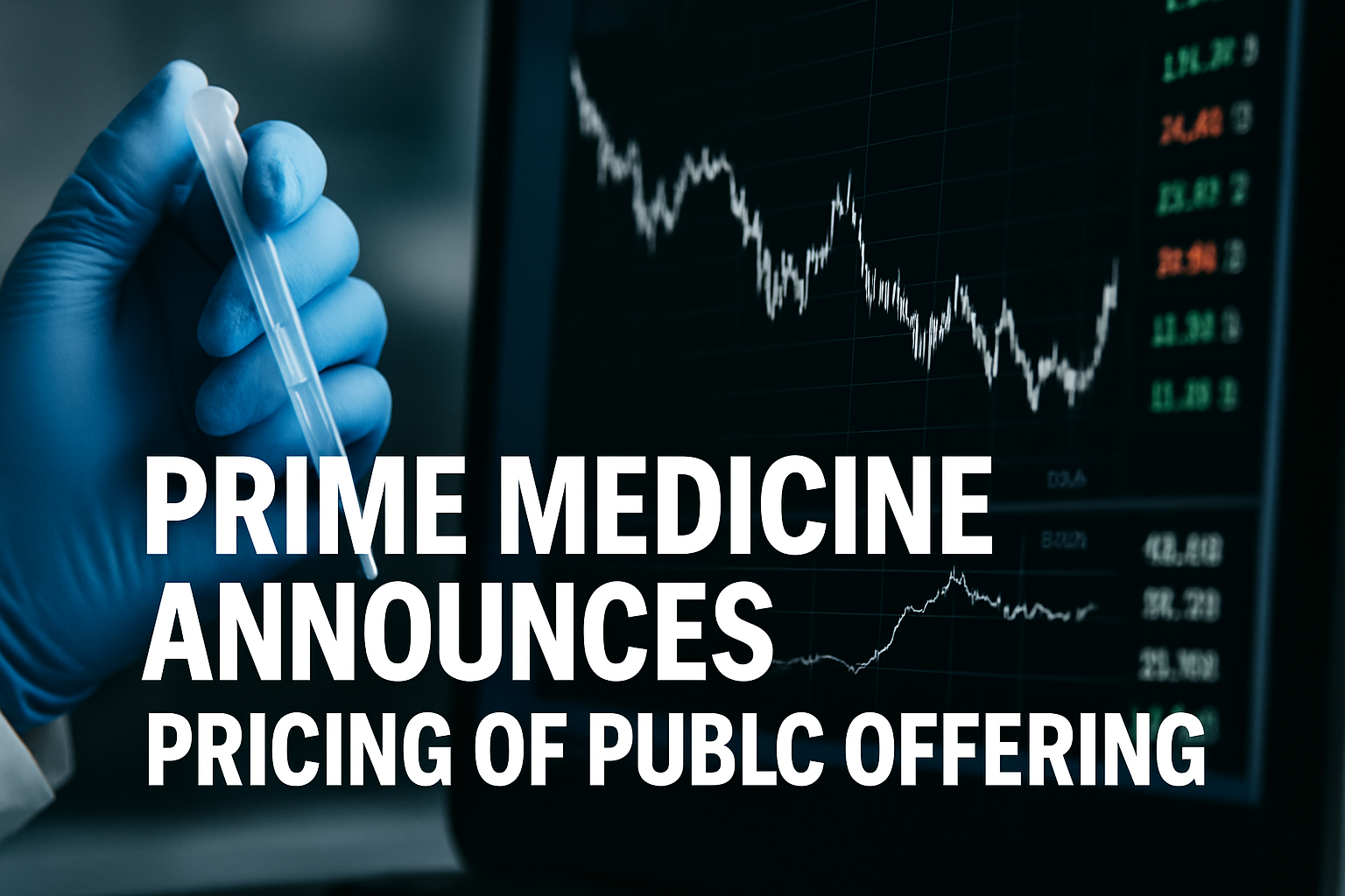 Prime Medicine Raises $125M in Public Stock Offering | PRME Stock News
