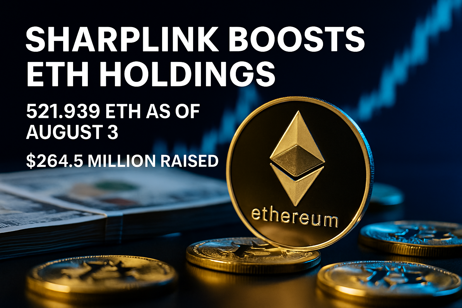 SharpLink Grows ETH Holdings to 521,939, Reports 19% Weekly Increase | SBET Stock News