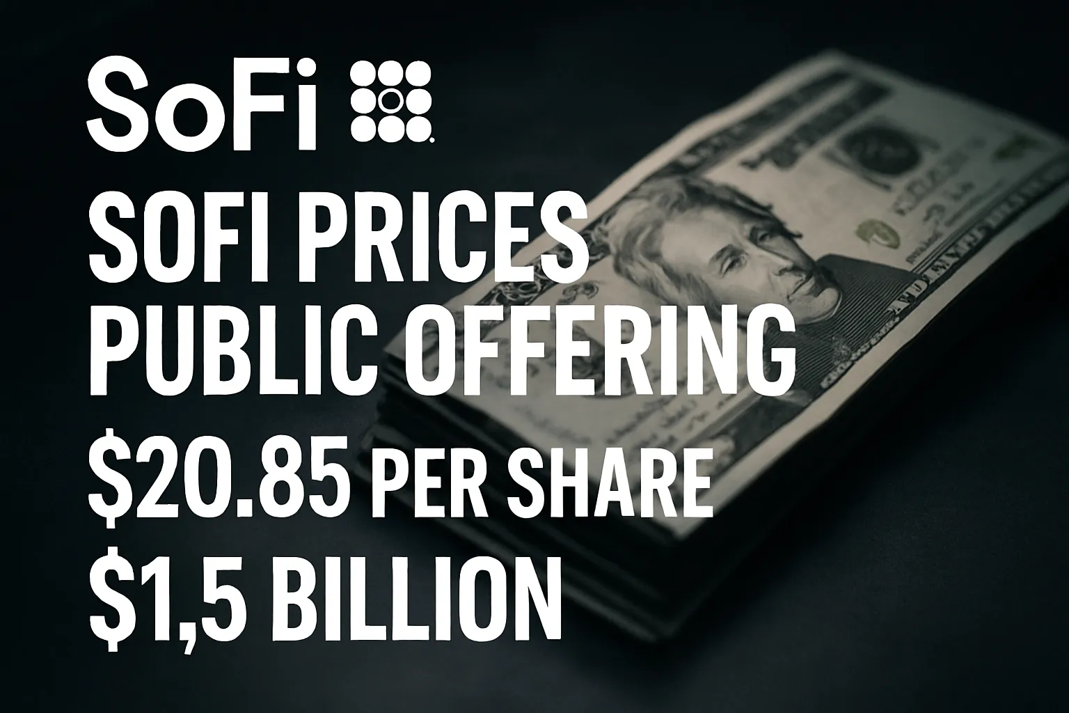 SoFi Prices $1.5 Billion Common Stock Offering at $20.85 Per Share ...