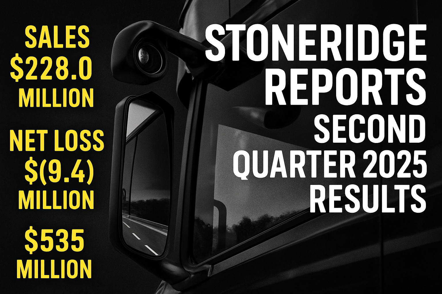 Stoneridge Explores Sale of Control Devices Unit, Wins $535M MirrorEye ...