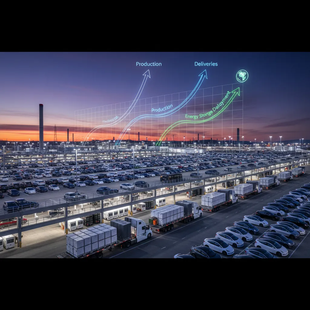 Tesla Q4 2025 produces 434K vehicles, record storage deployments | TSLA ...