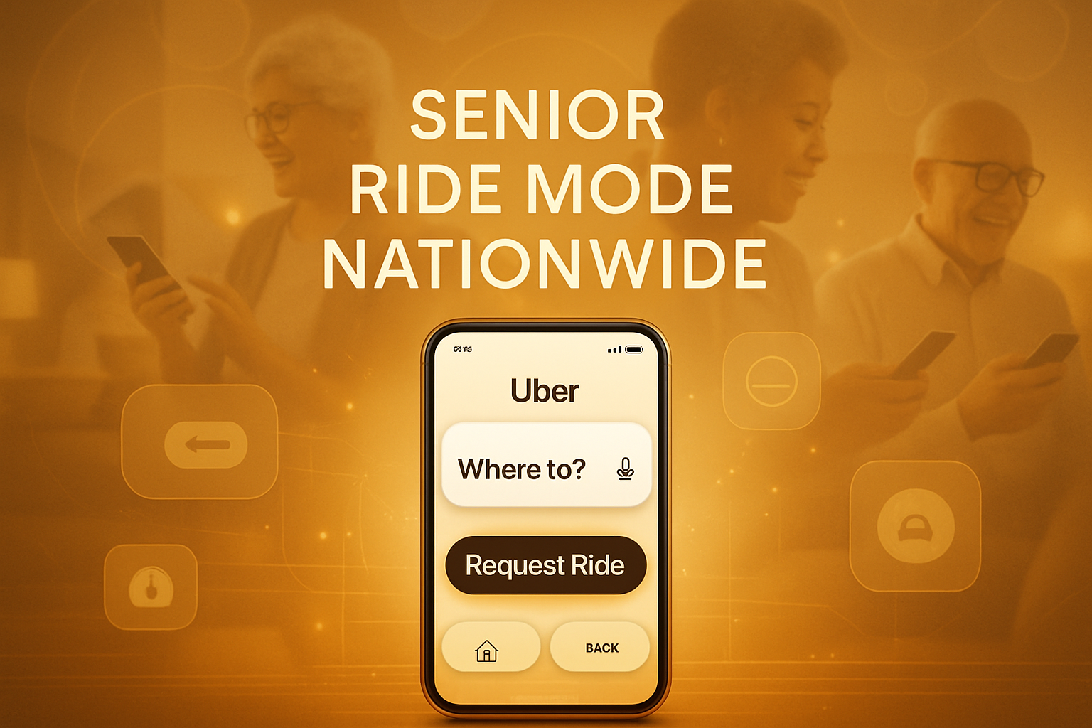 Uber Launches Nationwide Senior-Friendly Ride Service with Family ...
