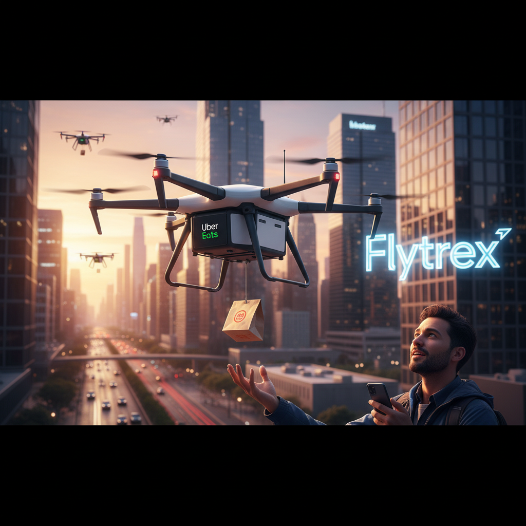 Uber Partners with Flytrex for Drone Delivery, Leads $500M Investment ...