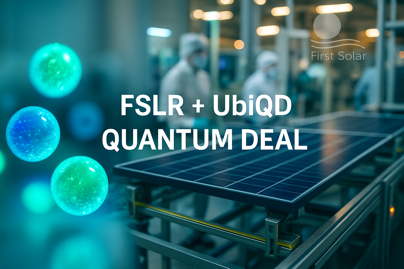 First Solar Signs Breakthrough Quantum Dot Deal to Double Solar Panel ...