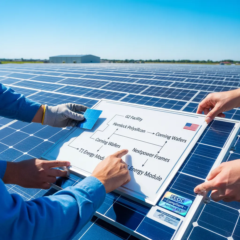 T1 Energy completes FEOC steps to retain 2026 45X credits | TE Stock News