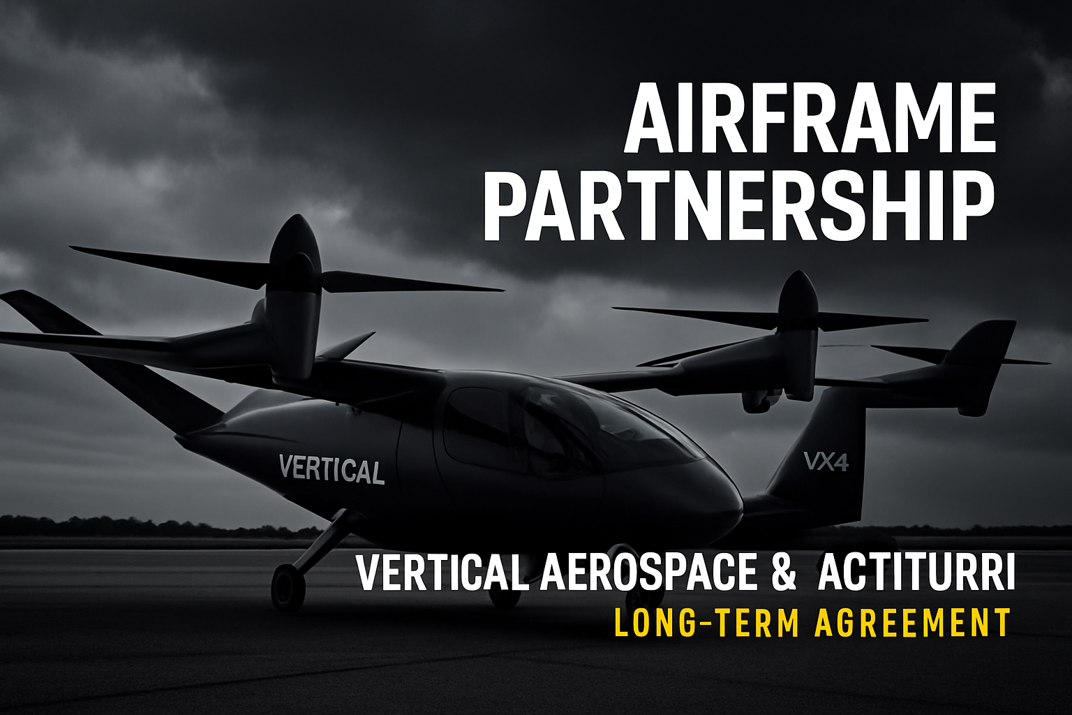 Vertical Aerospace Partners With Boeing-Airbus Supplier for VX4 eVTOL ...