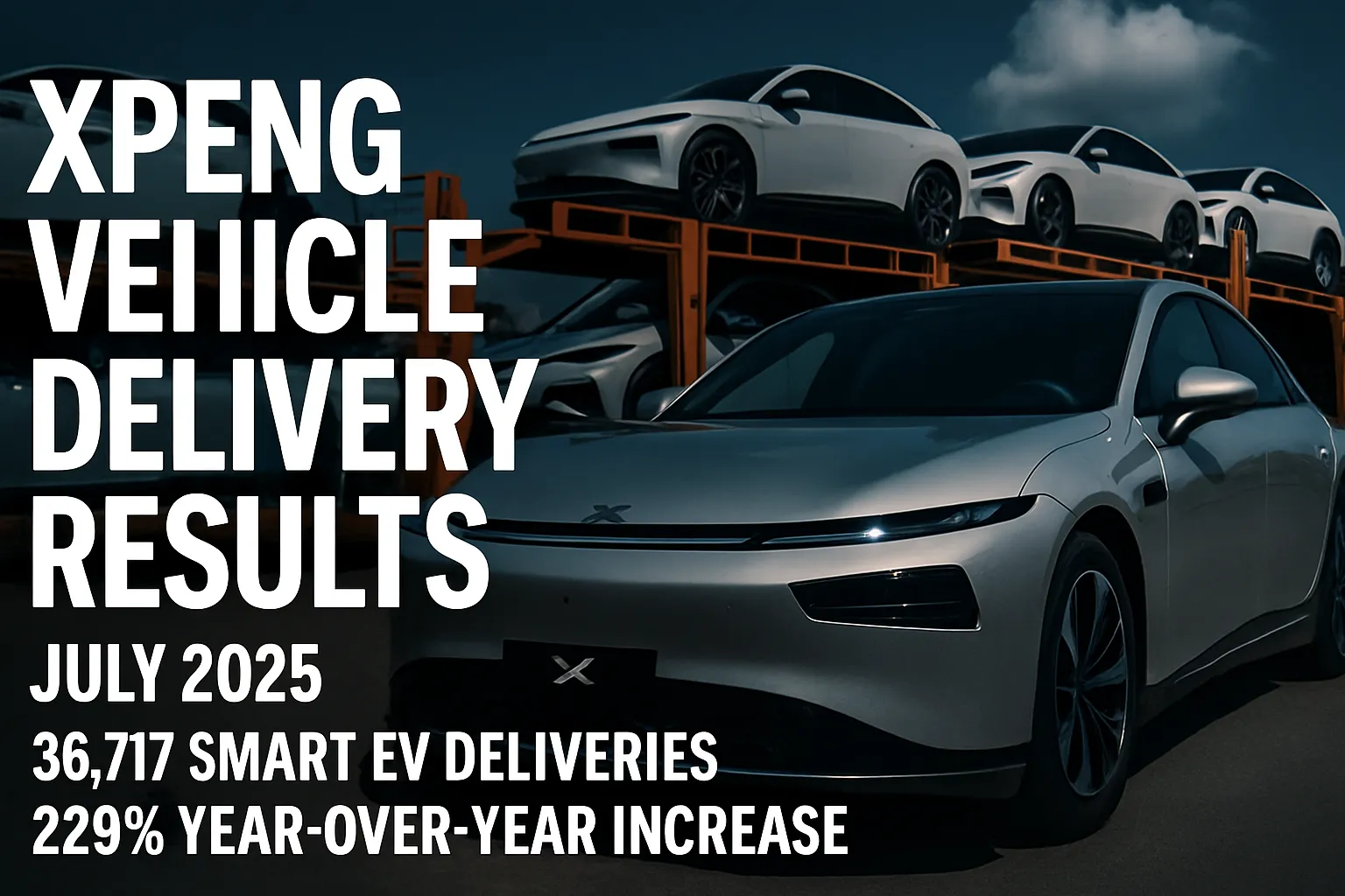 XPENG Sets New Record: 36,717 EV Deliveries in July, 229% Growth | XPEV ...